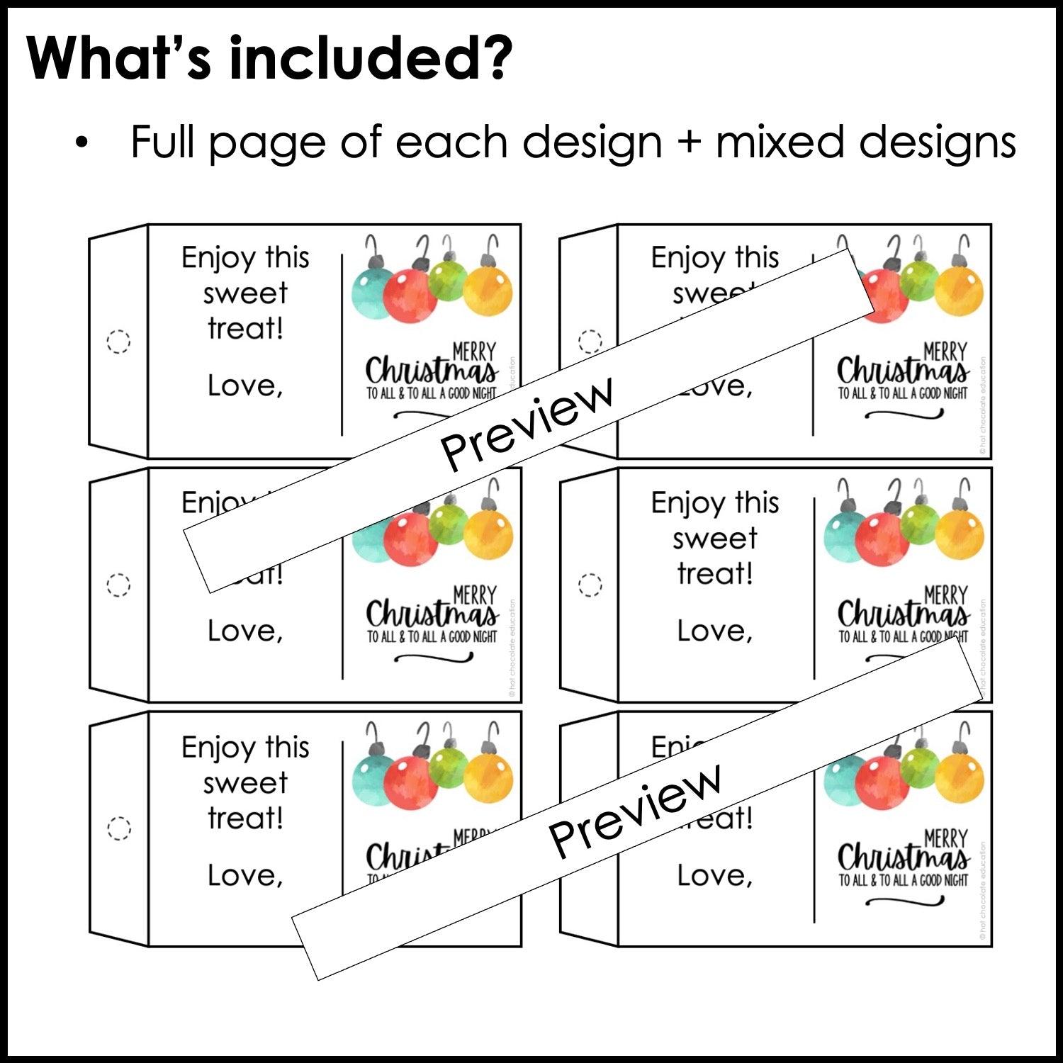 Christmas Gift Tags for Students | Editable in Power Point