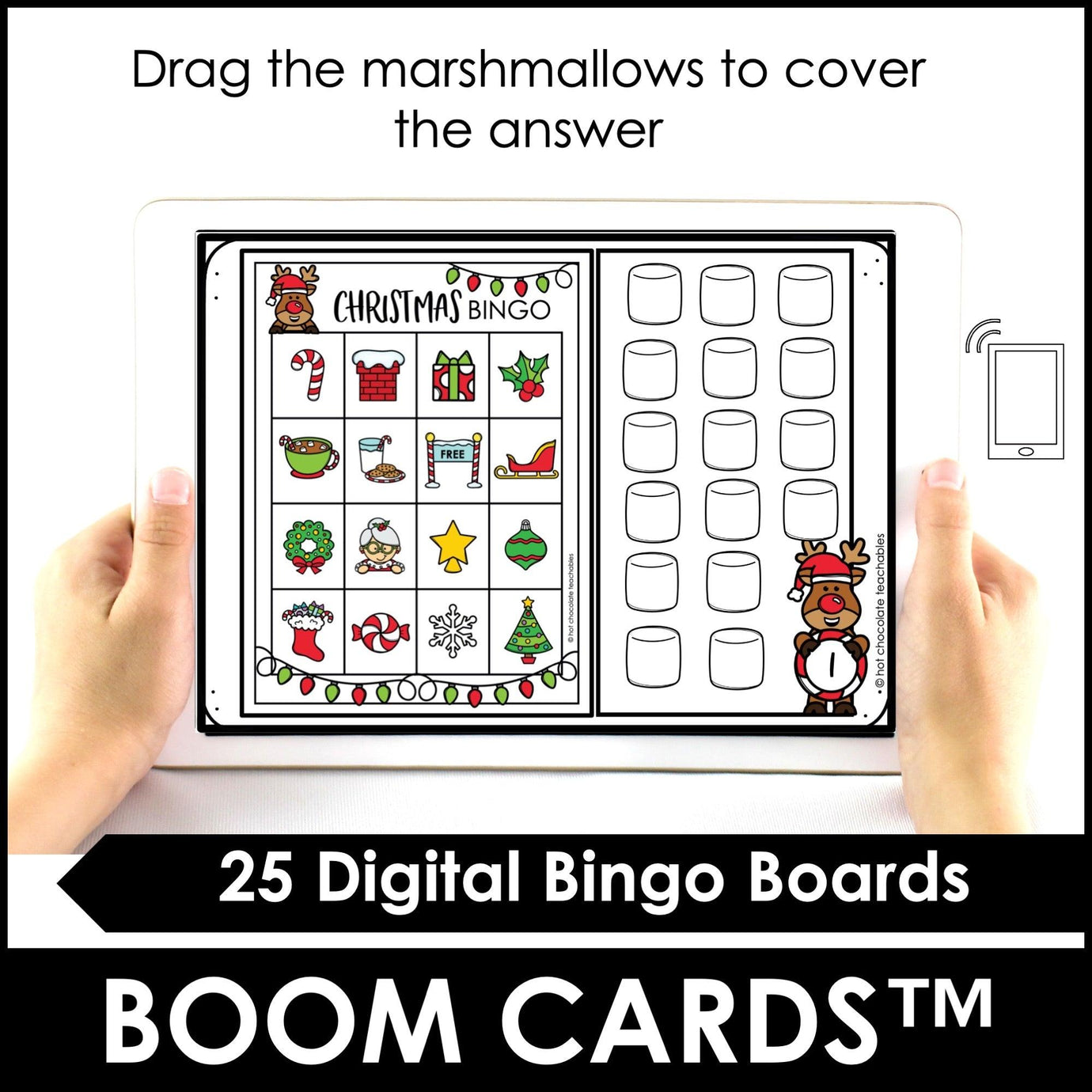 Christmas Vocabulary Bingo - Digital Boom Cards