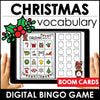 Christmas Vocabulary Bingo - Digital Boom Cards