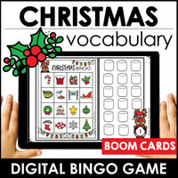 Christmas Vocabulary Bingo - Digital Boom Cards