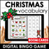 Christmas Vocabulary Bingo - Digital Boom Cards