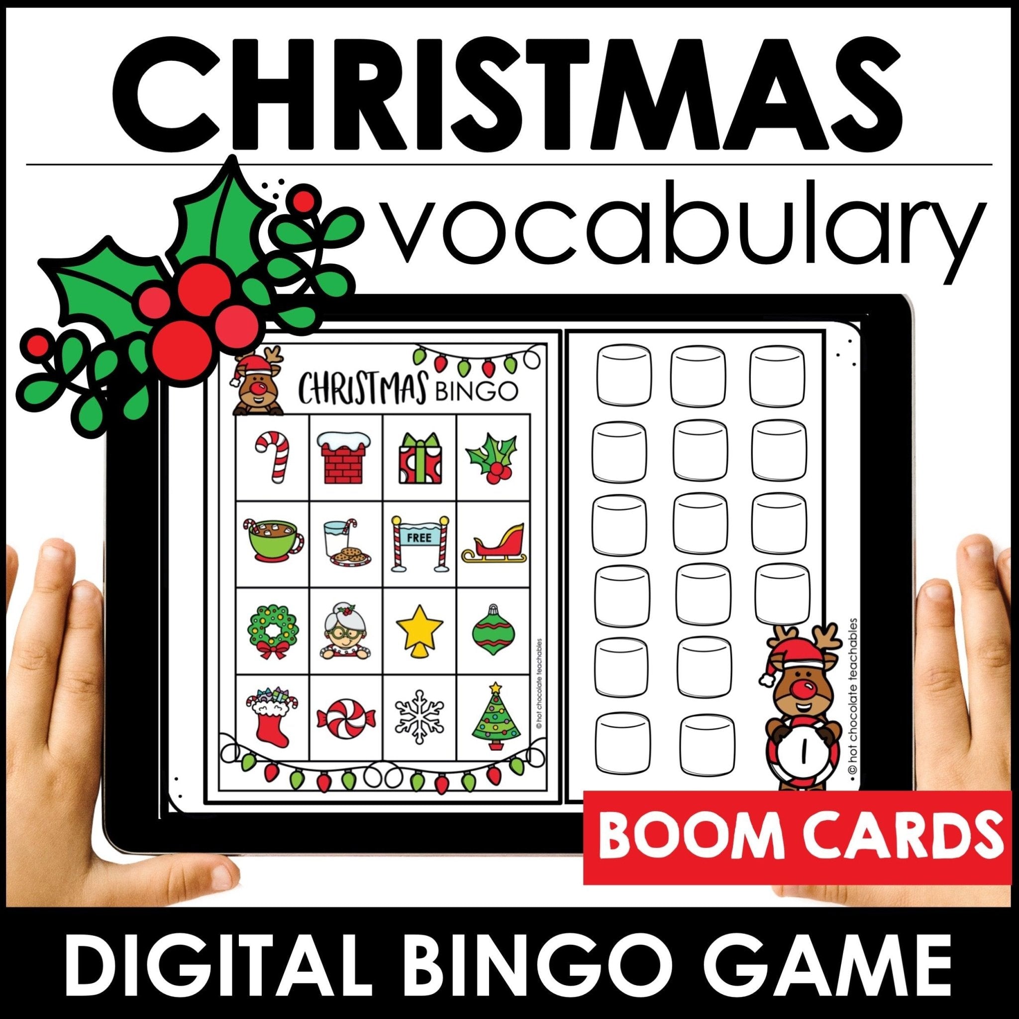 Christmas Vocabulary Bingo - Digital Boom Cards – Hot Chocolate Teachables