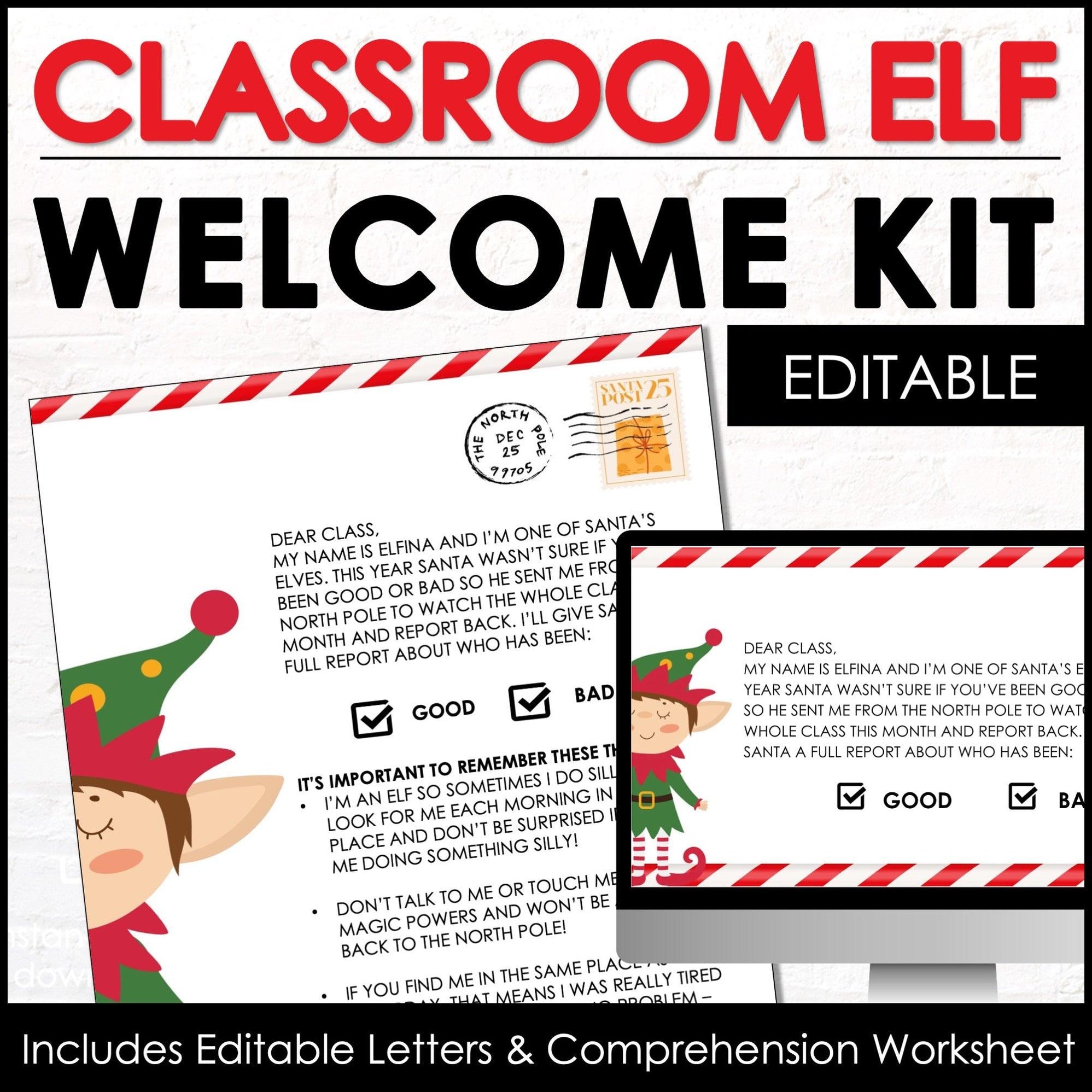 Classroom Elf Welcome Kit - December Behavior Incentive – Hot Chocolate ...