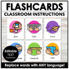 Classroom Instruction Flashcards - Editable Vocabulary Words – Hot ...