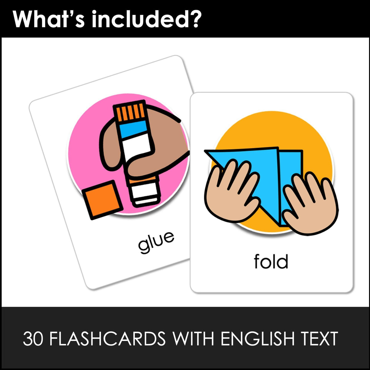 Classroom Instruction Flashcards - Editable Vocabulary Words