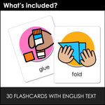 Classroom Instruction Flashcards - Editable Vocabulary Words