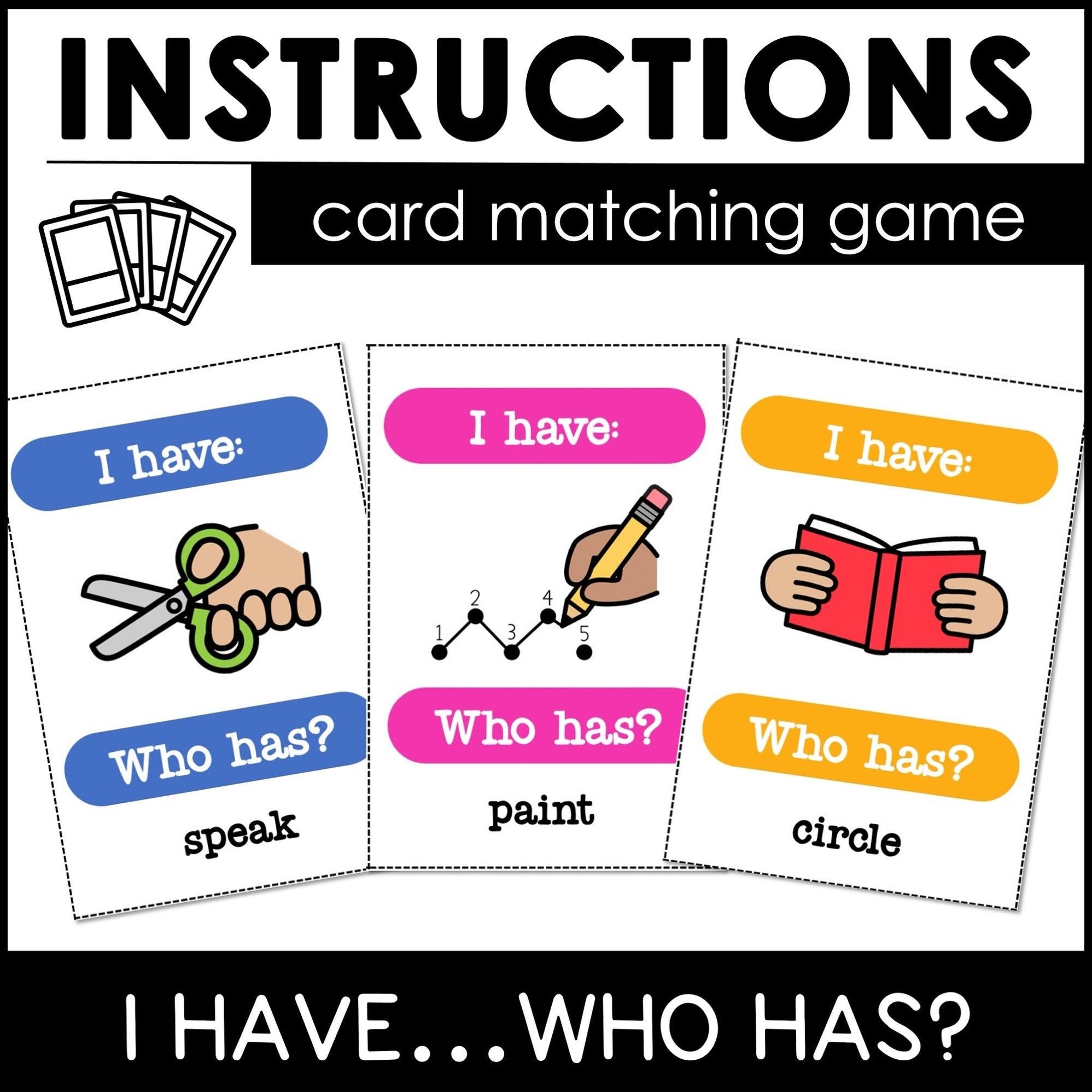 Classroom Instructions ESL Card Match Game: I have-Who Has? – Hot ...
