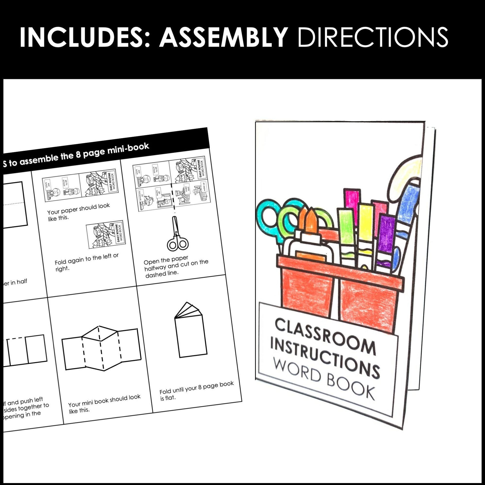 Classroom Instructions Mini Book - ESL Picture Dictionary – Hot ...