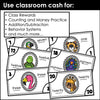 Classroom Money - Class Cash - Reward System - Printable