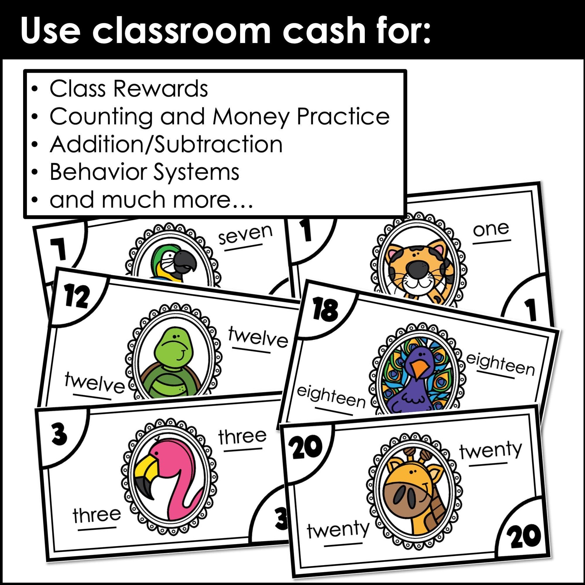Classroom Money - Class Cash - Reward System - Printable – Hot ...