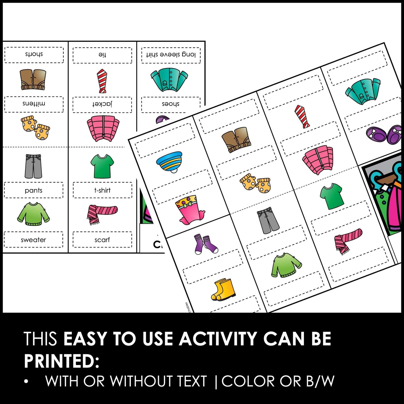 Clothing | Clothes Vocabulary Mini-Book | Picture Dictionary