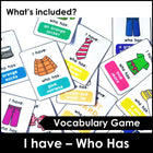 Clothing Vocabulary Card Game: I have / Who Has?