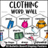 Clothing Vocabulary Posters | Word Wall