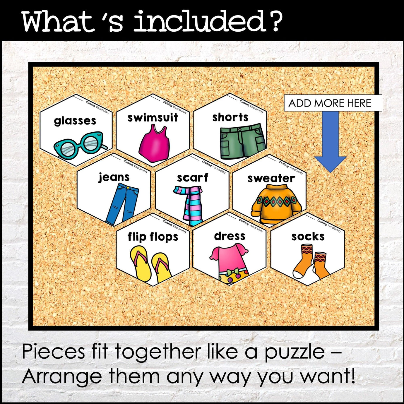 Clothing Vocabulary Posters | Word Wall