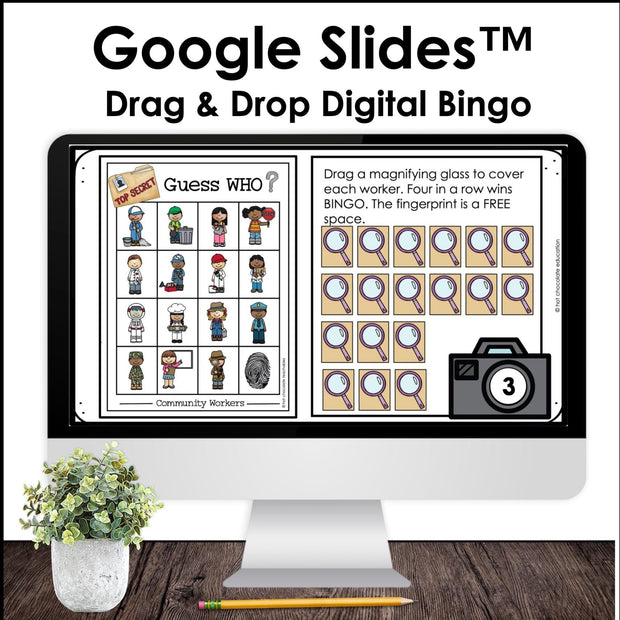 Community Helpers Guess Who Bingo Game | Jobs & Careers