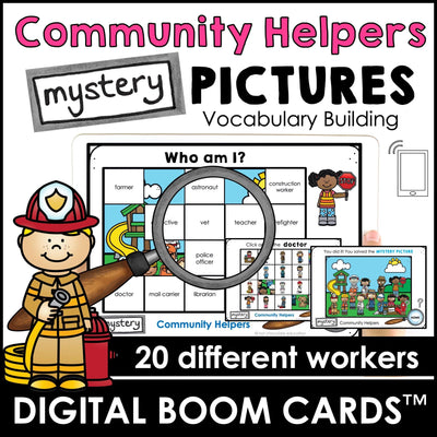 Community Helpers Mystery Picture - Boom Cards – Hot Chocolate Teachables