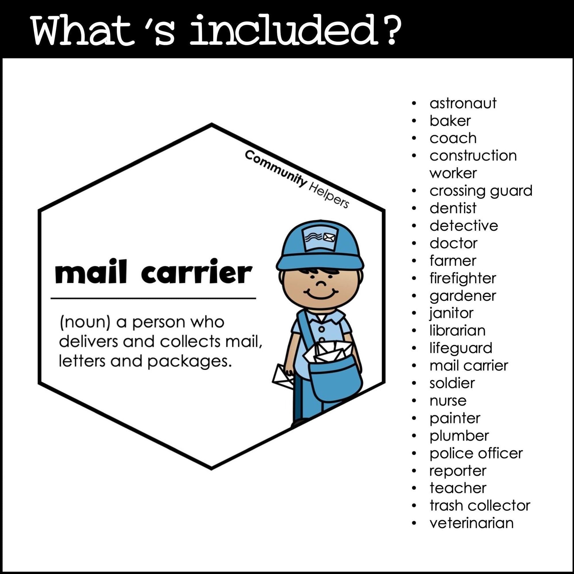 Community Helpers Posters - Classroom Bulletin Board – Hot Chocolate ...