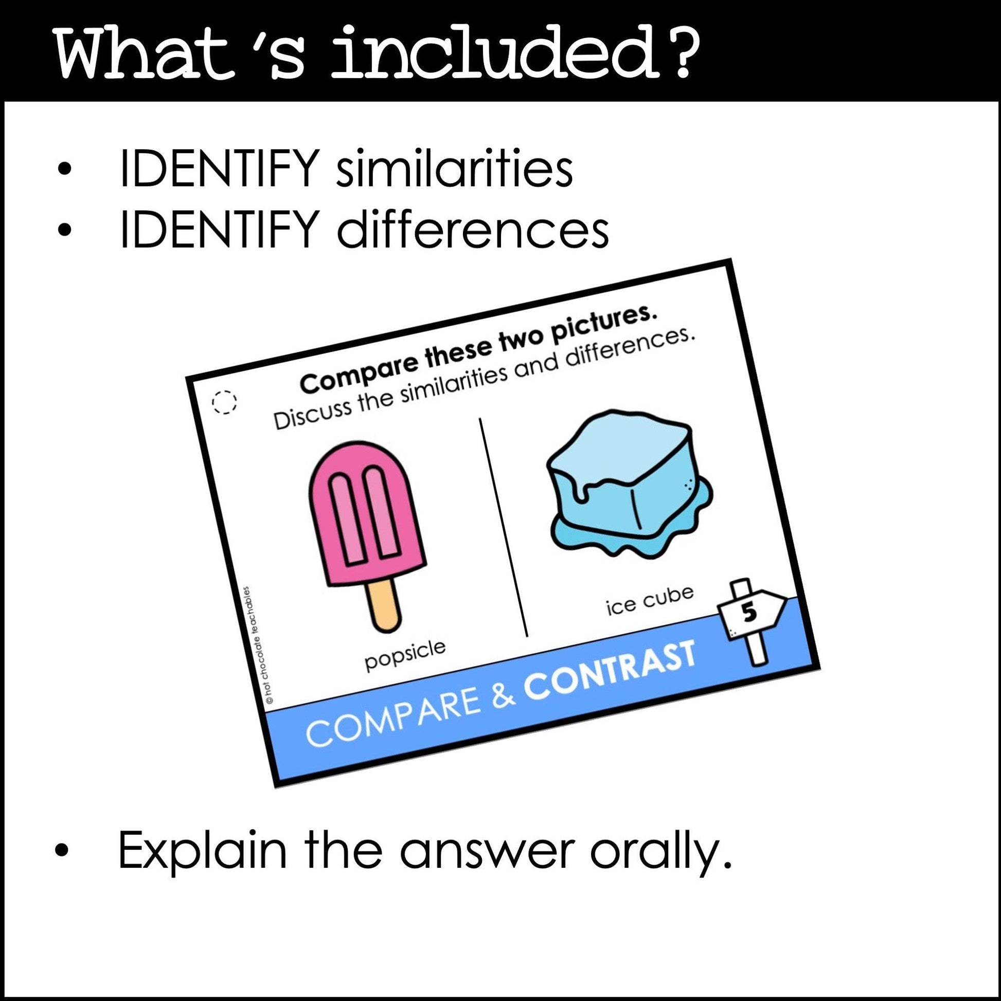 ESL Speaking Cards - Find Similarities & Differences!