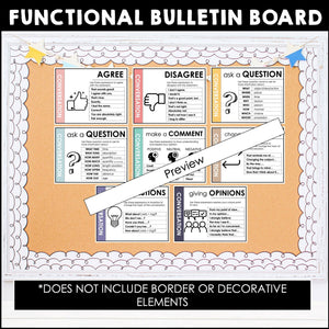 Conversation Helpers - Speech Bulletin Board Posters