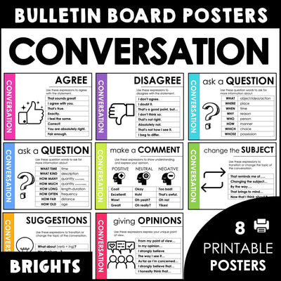 Functional Speech Bulletin Board Posters for ELL EFL ESL – Hot ...