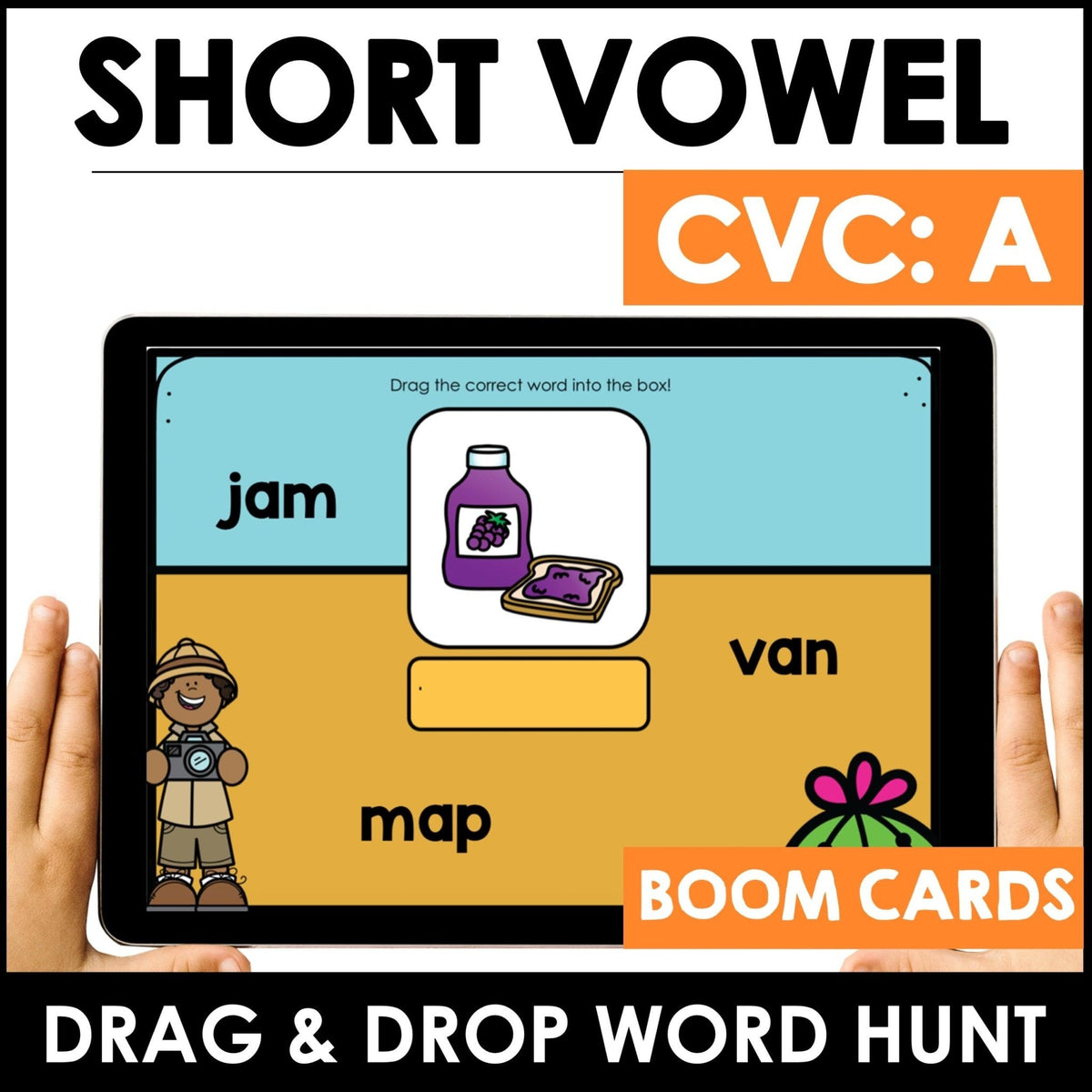 CVC Short A: BOOM CARDS™ – for Beginning Readers – Hot Chocolate Teachables