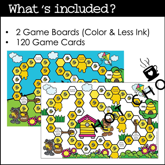 CVC Word Fluency Board Game Kit: Short Vowels A-E-I-O-U