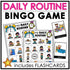 Daily Routine Verb Bingo Game | Home and School Verbs