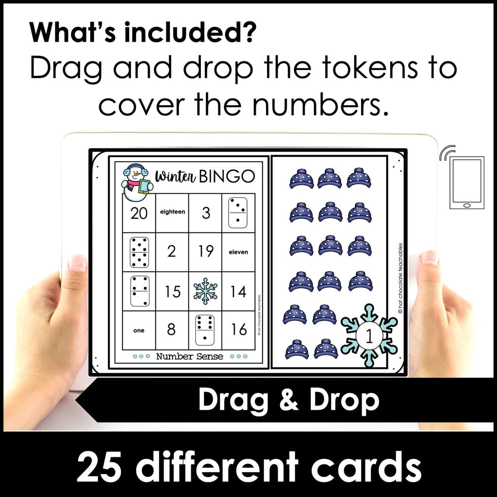 Digital Bingo Game: Number Fluency 1-20 – Hot Chocolate Teachables