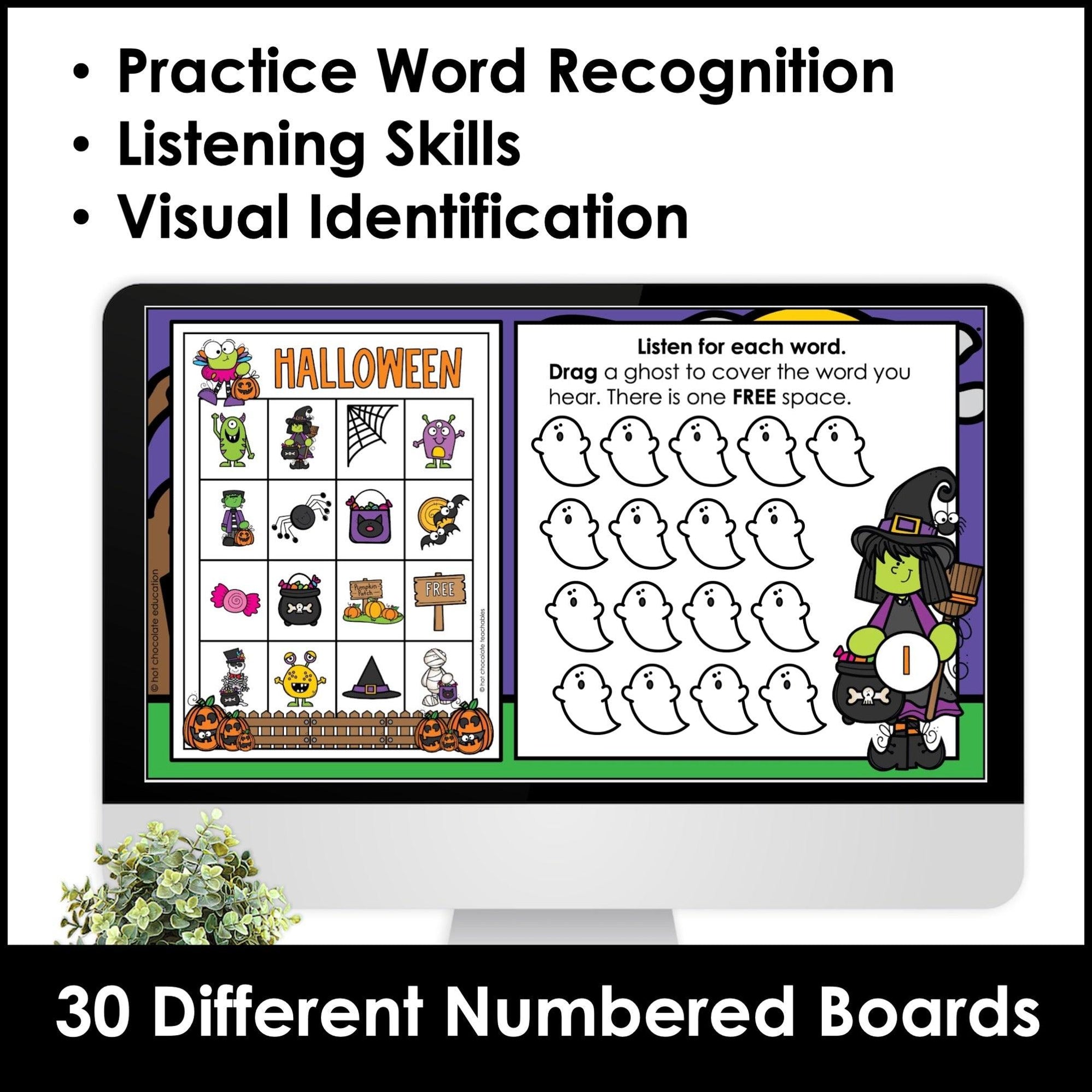 DIGITAL Halloween Vocabulary Bingo Game for Google Slides™ – Hot ...