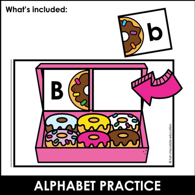 Donuts: A-Z Alphabet Letter Match - Upper & Lowercase – Hot Chocolate ...