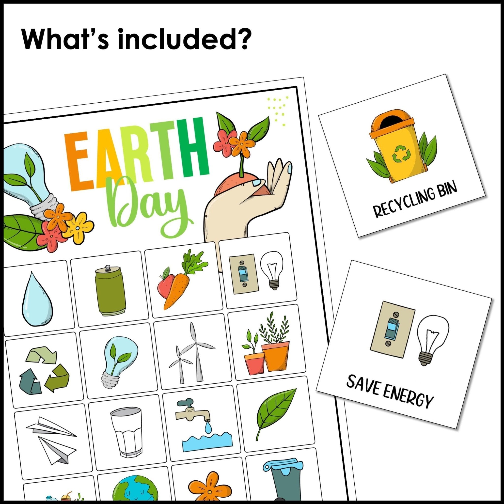 Earth Day Bingo Game | Vocabulary Activity for Earth Day – Hot ...