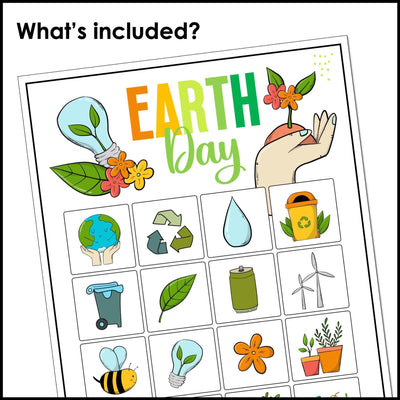 Earth Day Bingo Game | Vocabulary Activity for Earth Day – Hot ...