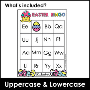 Easter Alphabet Letter Fluency Bingo Game Bundle – Hot Chocolate Teachables