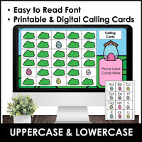 Easter Alphabet Letter Fluency Bingo Game Bundle – Hot Chocolate Teachables