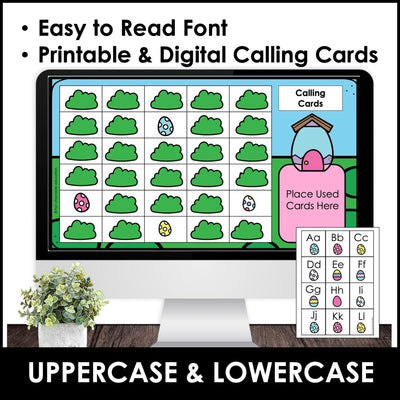 Easter Alphabet Letter Fluency Bingo Game Bundle – Hot Chocolate Teachables