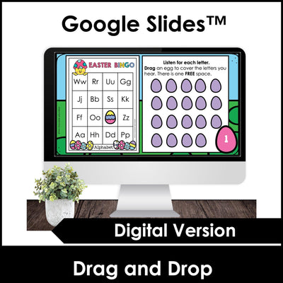 Easter Alphabet Letter Fluency Bingo Game Bundle – Hot Chocolate Teachables