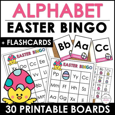 Easter Alphabet Bingo Game - Uppercase & Lowercase Letters – Hot ...
