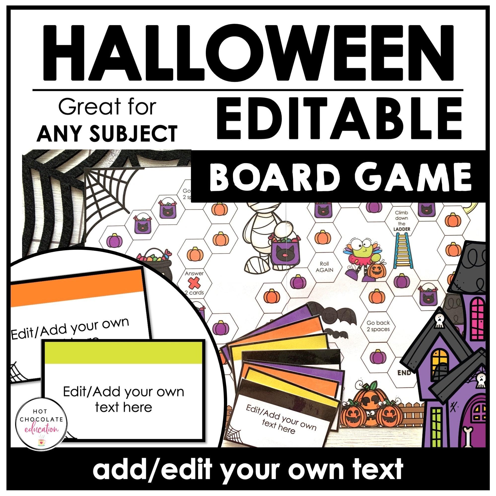 Editable Board Games - Hot Chocolate Teachables