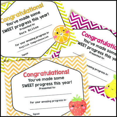 End of the Year Student Certificate - Editable Template – Hot Chocolate ...