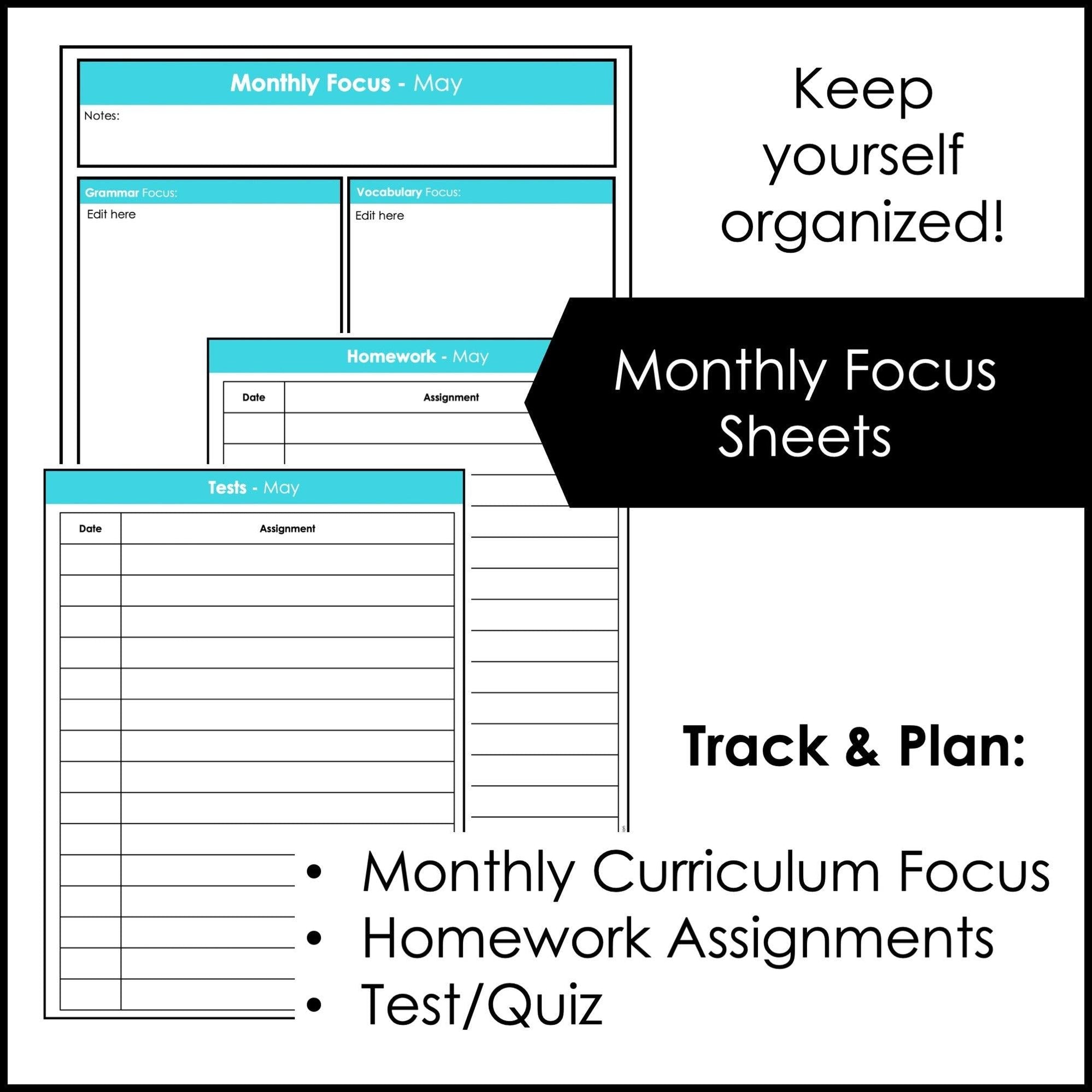 ESL / EFL Editable Progress Reports | Assessment Templates – Hot ...