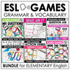 Elementary ESL Games Bundle: Grammar & Vocabulary Building – Hot ...
