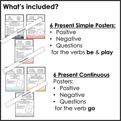 ESL Grammar Posters: BOHO Style Bulletin Board Prints – Hot Chocolate ...