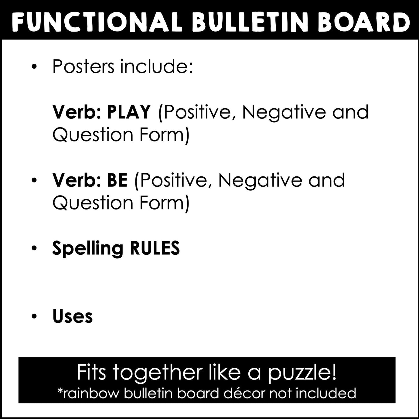 ESL Grammar Posters: PAST SIMPLE Tense - Examples & Uses