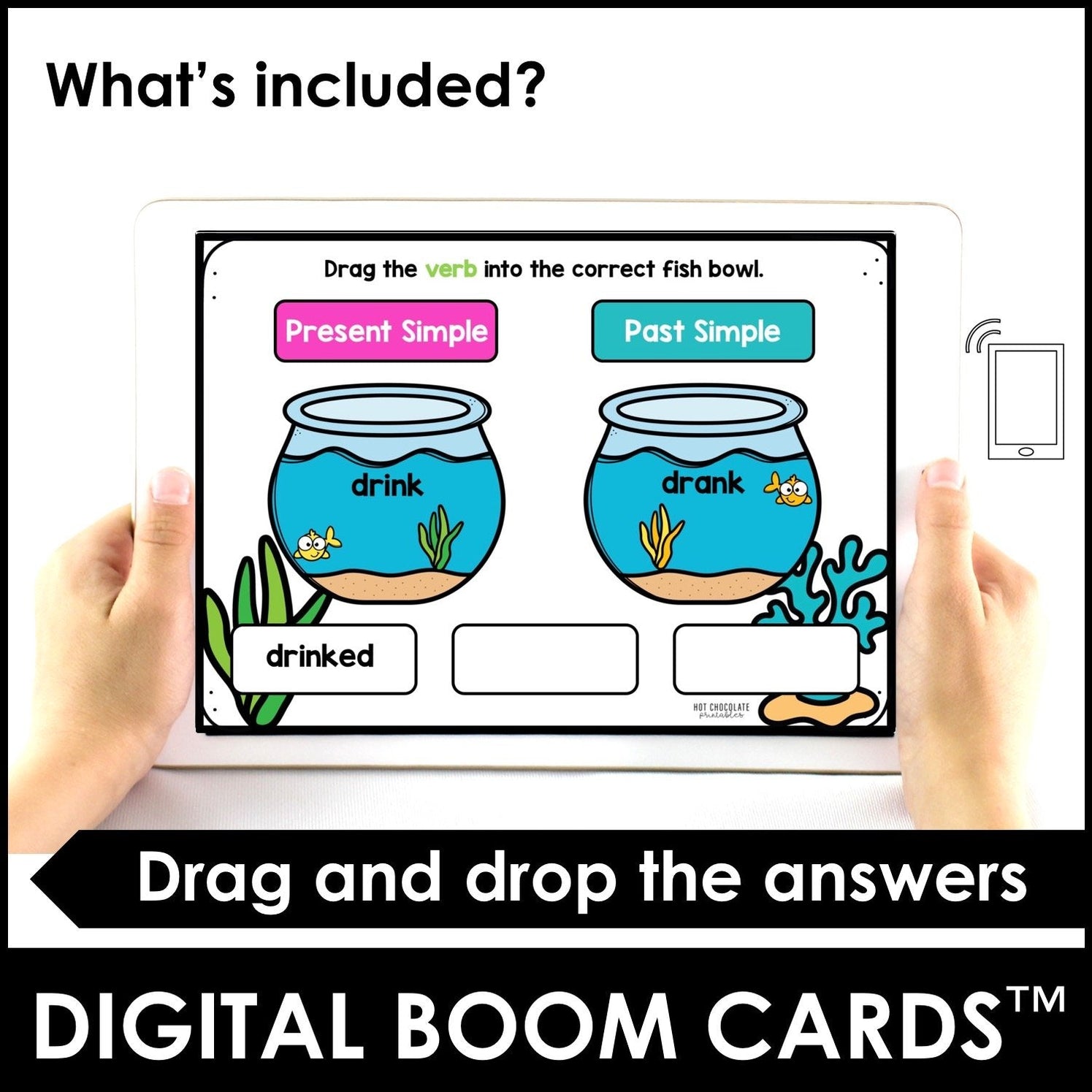 ESL Past Tense Regular & Irregular Verb Sort - BOOM CARDS™ – Hot ...