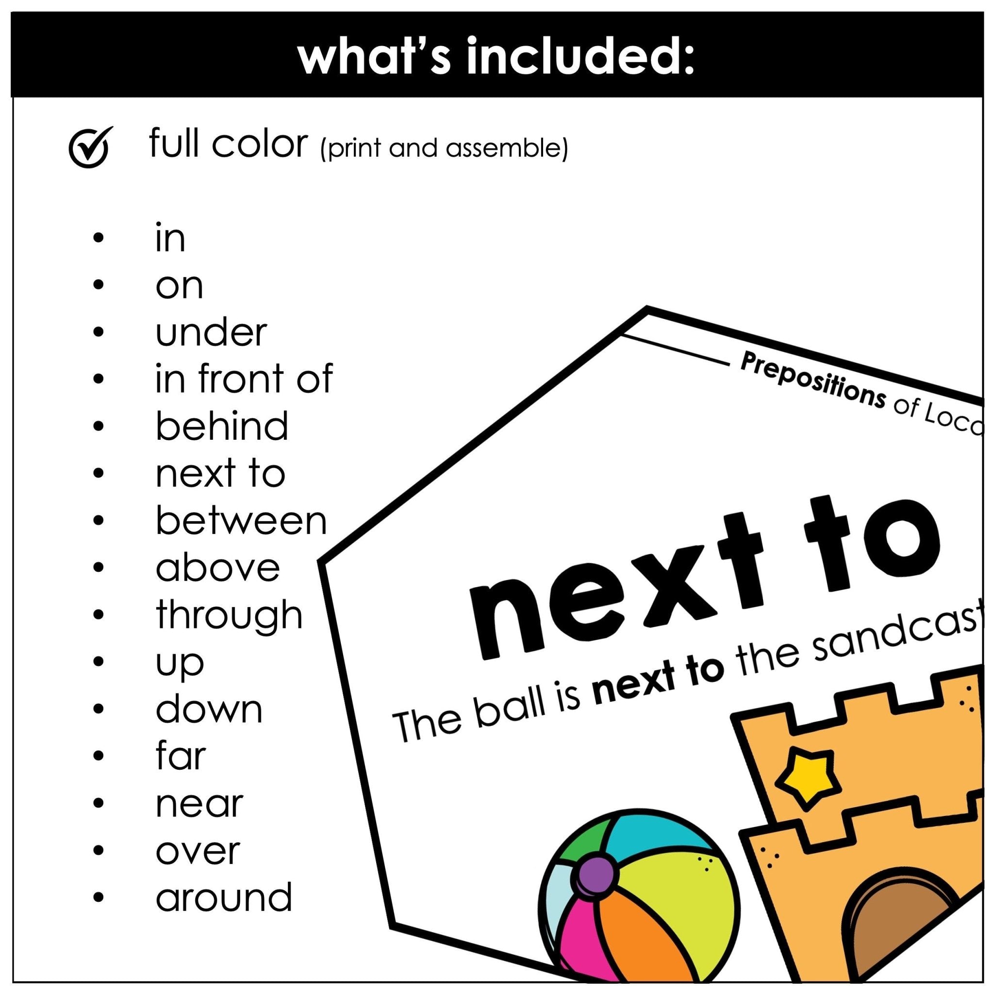 ESL Prepositions of Place Posters - Word Wall Display – Hot Chocolate ...