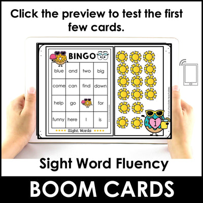 Sight Word Bingo Game | ESL Reading Fluency - Pre-K/K – Hot Chocolate ...