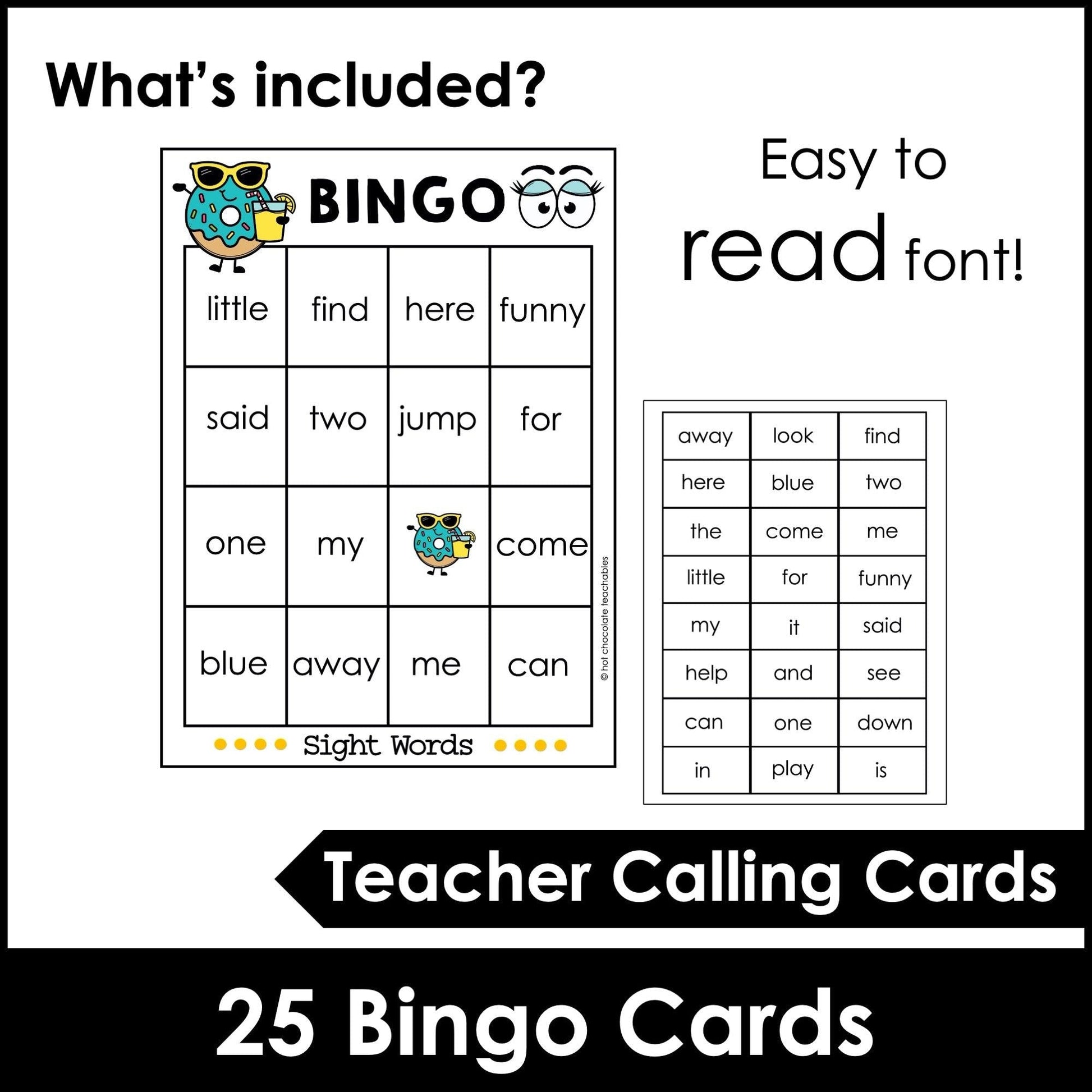 Sight Word Bingo Game | ESL Reading Fluency - Pre-K/K