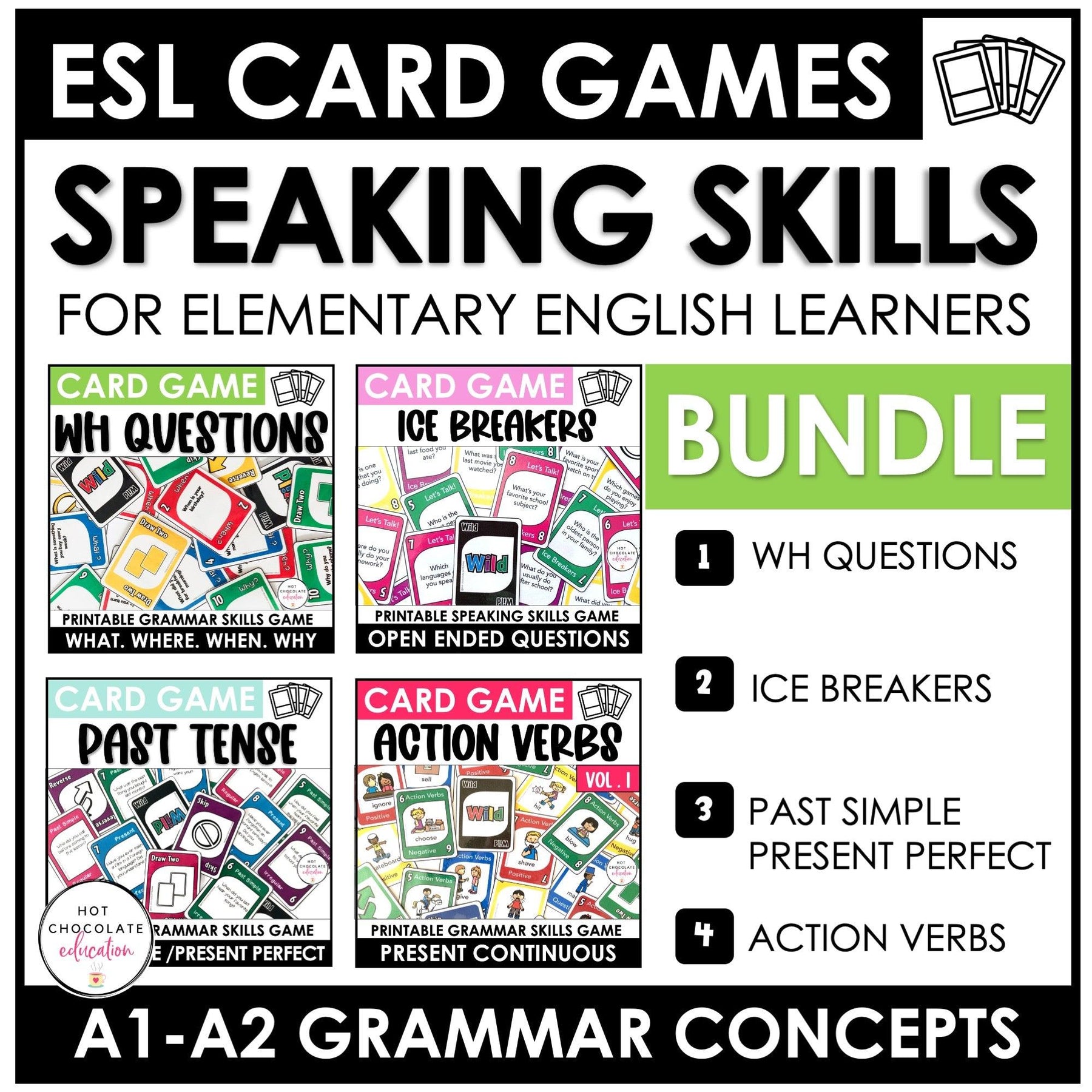 Printable Card Games - Hot Chocolate Teachables