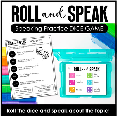 Basic Vocabulary ESL Dice Game - Fun Student-Led Activity – Hot ...