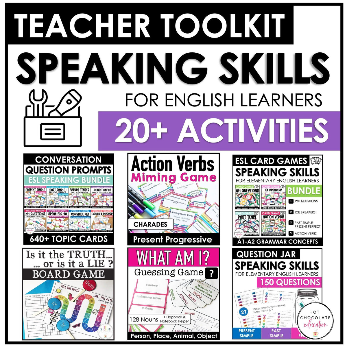 ESL Speaking Skills Kit | English Activities & Games – Hot Chocolate ...